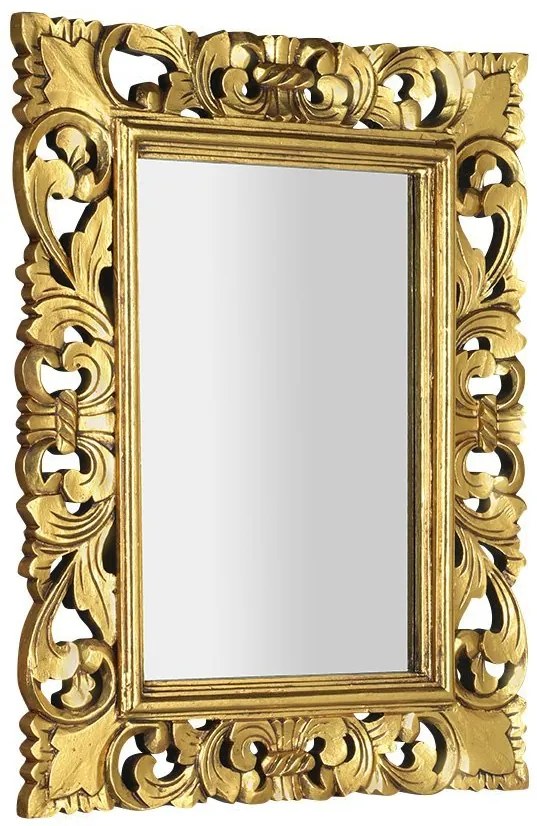 Sapho SAMBLUNG zrcadlo ve vyřezávaném rámu, 60x80cm, zlatá - IN121