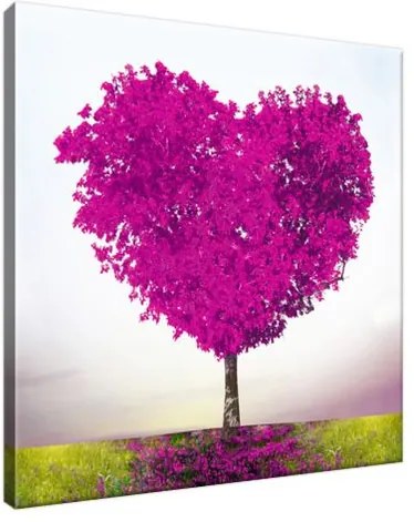 Tištěný obraz Tmavě růžový strom lásky 30x30cm 2559A_1AI