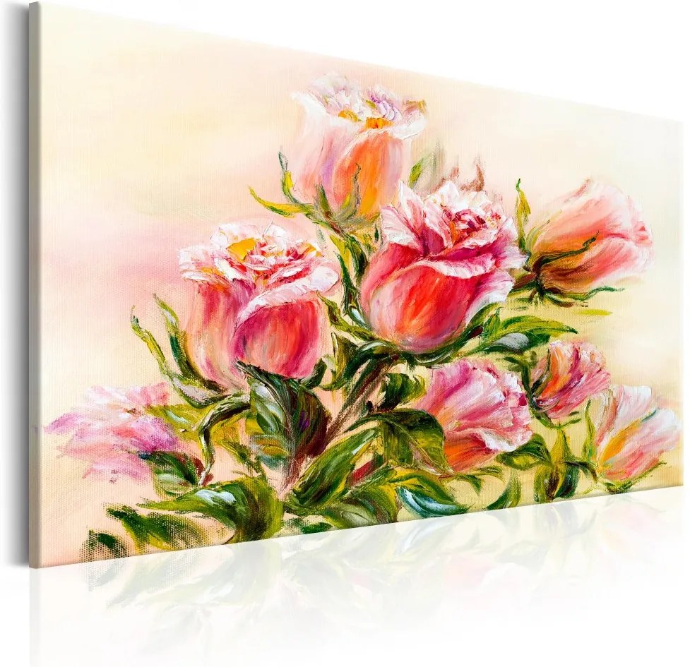 Obraz na plátně Bimago - Wonderful Roses 120x80 cm