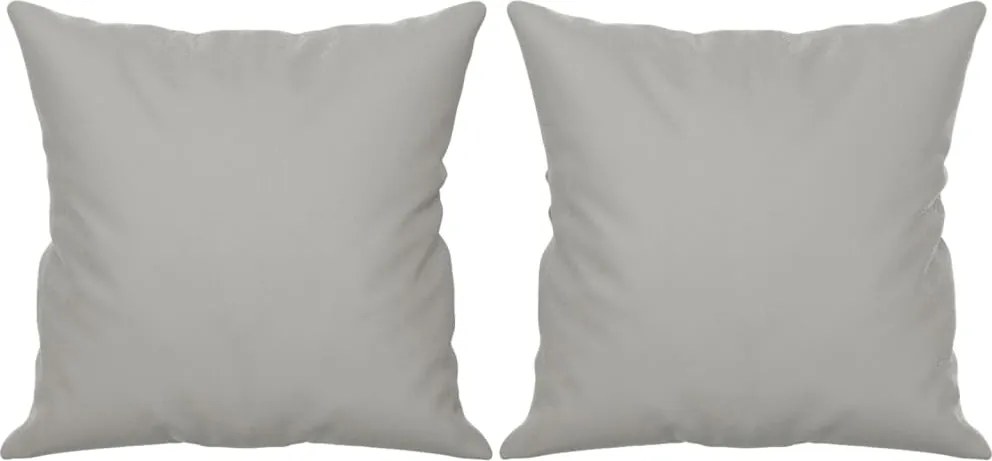 2místná pohovka s polštáři světle šedá 120 cm mikrovlákno 3200966