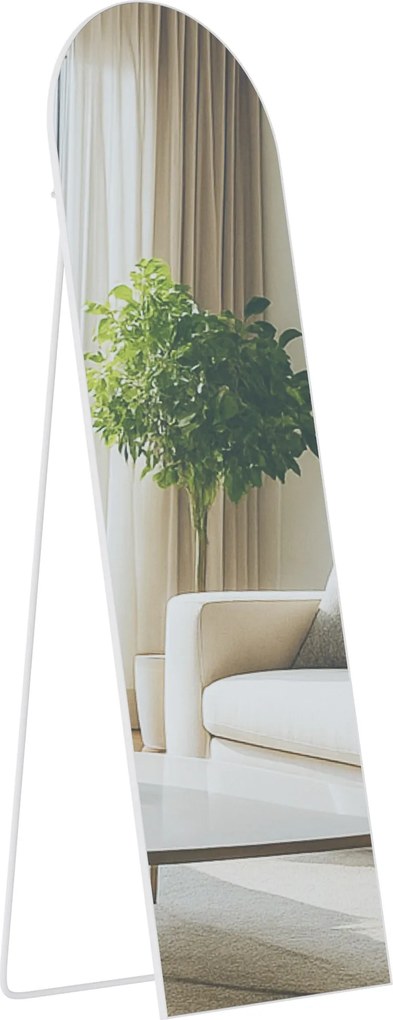 Zrcadlo Moline 160x50 cm – bílá matná