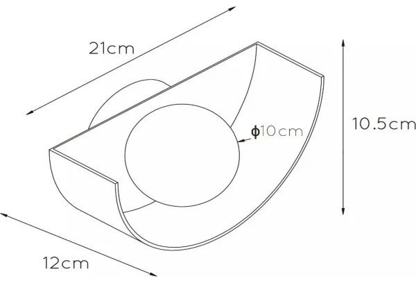Lucide 45201/01/33 - Nástěnné svítidlo BENNI 1xG9/28W/230V