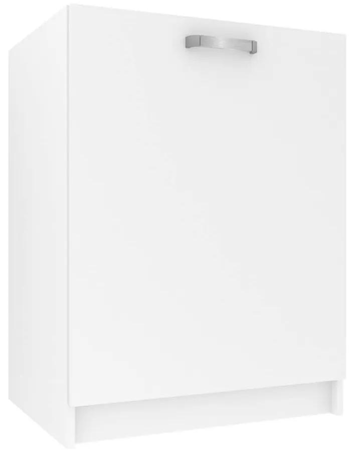 Kuchyňská skříňka Belini dřezová 60 cm bílý mat bez pracovní desky  TOR SDZ60/0/WT/WT/0/U
