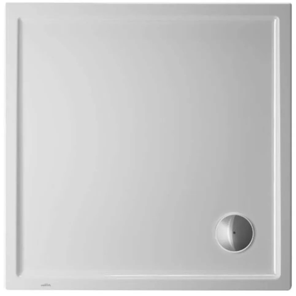 Duravit Starck Slimline - Sprchová vanička 100x100x5 cm, Antislip, bílá 720116000000001