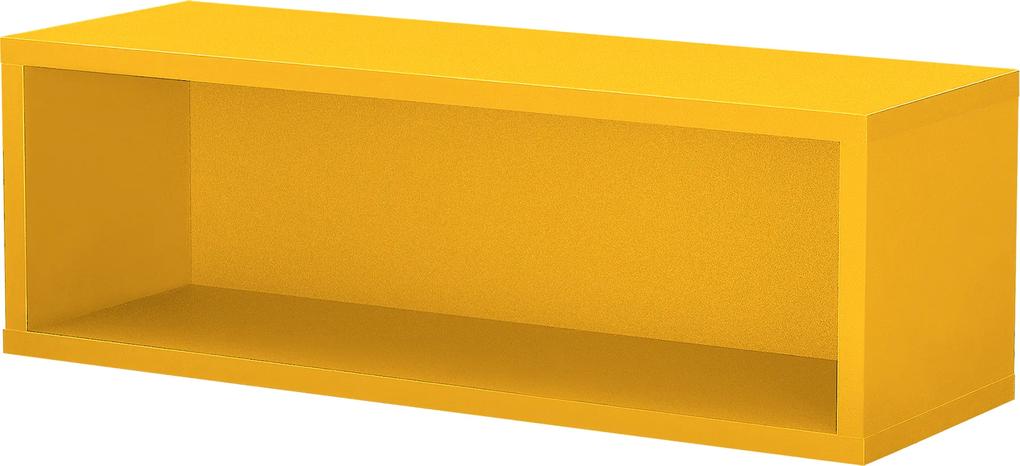 [en.casa]® Variabilní designový systém - skříňky / poličky - 45x15x15 cm - hořčicově žluté