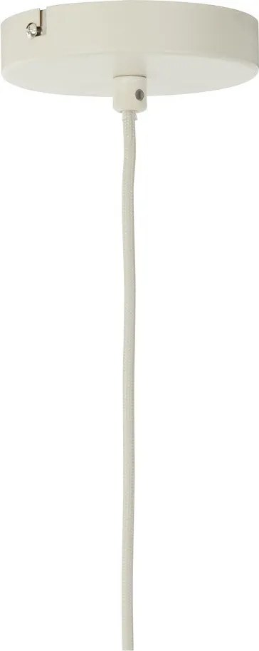 Krémové závěsné svítidlo s textilním stínidlem ø 12 cm Plumeria – Light & Living