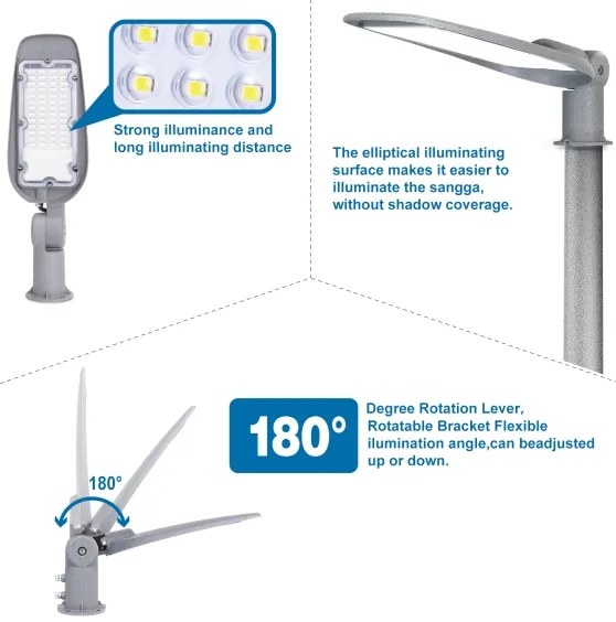 Aigostar - LED Pouliční lampa SLIM LED/150W/230V 6500K IP65