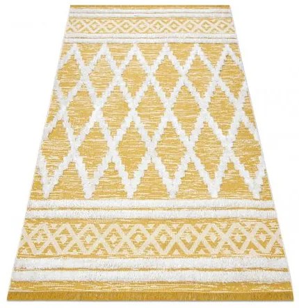 Koberec ECO SISAL BOHO MOROC Diamanty 22297 střapce - dvě úrovně rou
