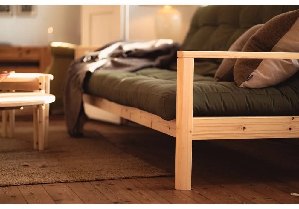 Béžová lněná rozkládací pohovka 205 cm Knob – Karup Design