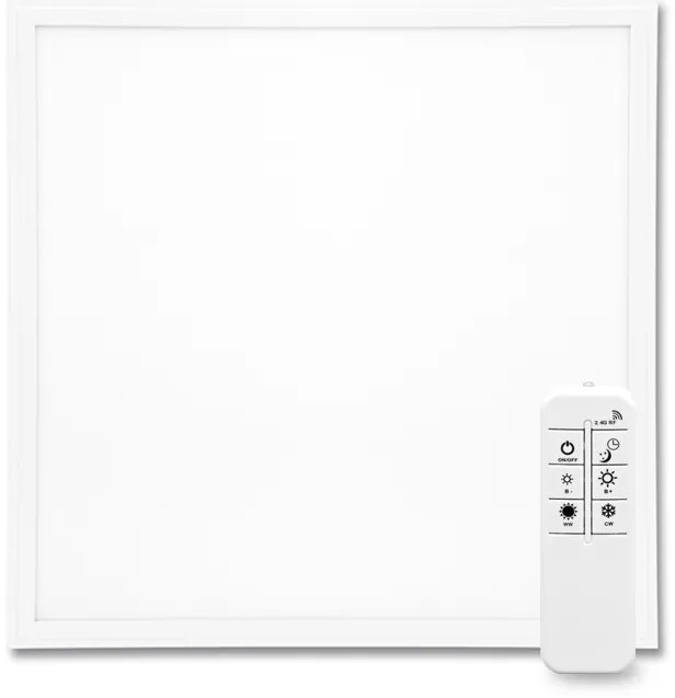 Panel LED s dálkovým ovládáním Ecolite Zeus 40 W 4 200 lm čtvercové