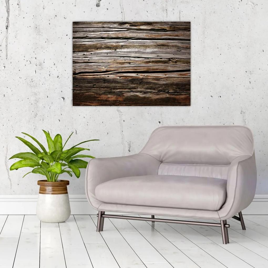 Skleněný obraz - sezónní dřevo (70x50 cm)