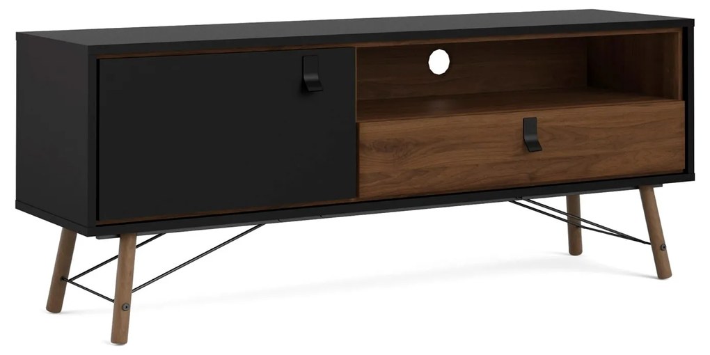 TV stolek RY 86007 černý mat/ořech