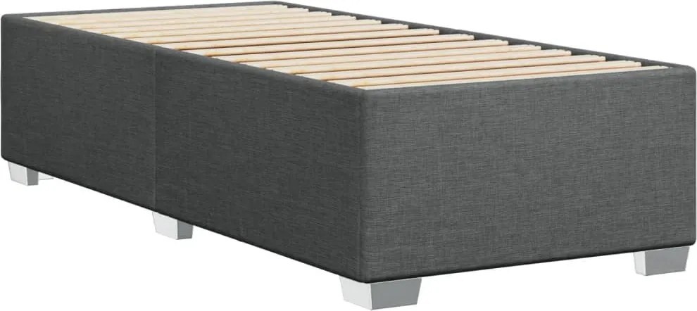 Rám postele bez matrace tmavě šedá 90 x 190 cm textil 3284437