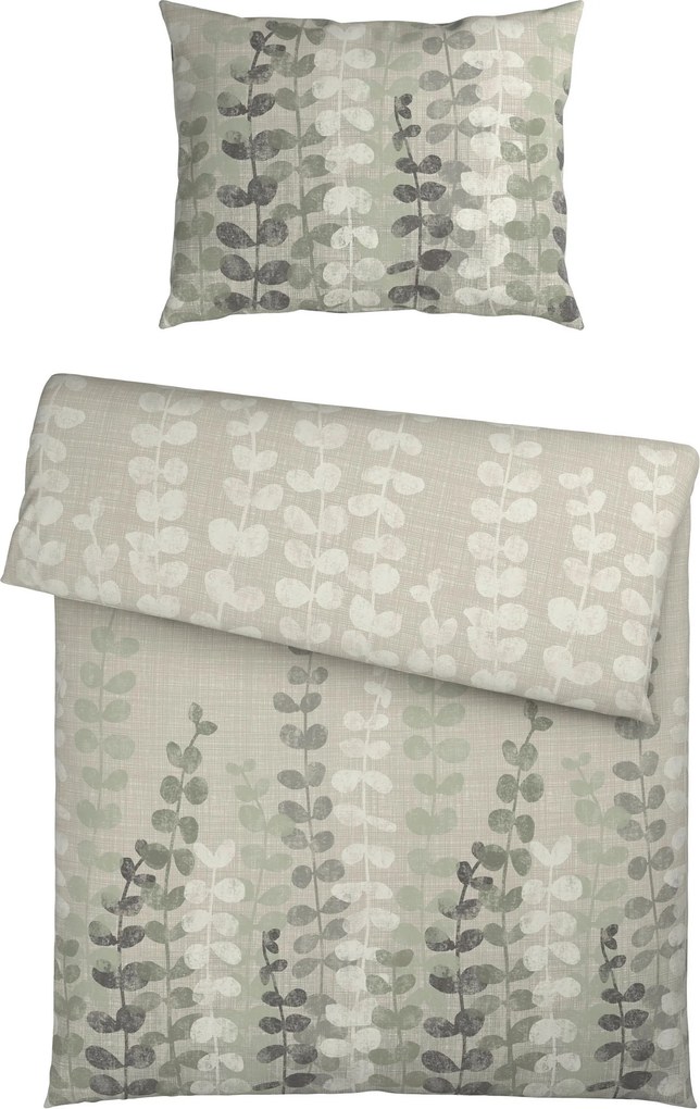 XXXLutz POVLEČENÍ, flanel, šedohnědá, 140/200 cm Esposa - Povlečení - 005031038201