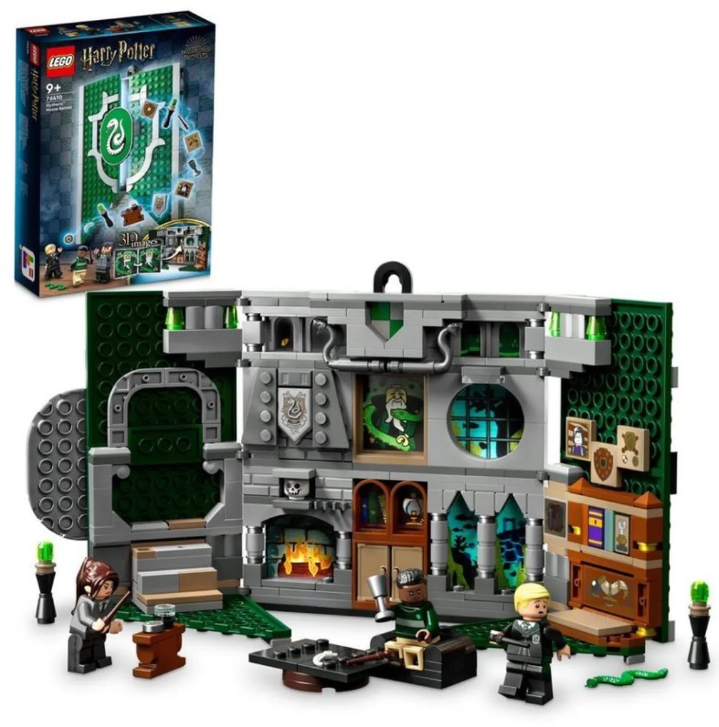 Lego stavebnice lego harry potter 76410 zástava zmijozelu
