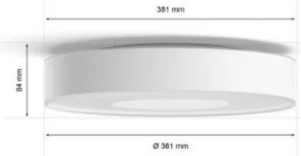 Philips -LED RGB Stmívatelné koupelnové svítidlo Hue LED/33,5W/230V IP44 pr. 381