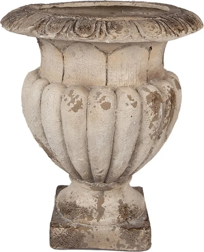 Béžový antik květináč v barokním stylu Baroque - Ø 30*35 cm