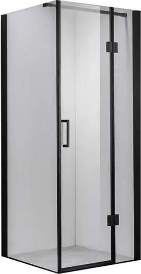 BPS-koupelny Čtvercový sprchový kout ZES KZ1390B BL 90x90 černá/transparent - bez vaničky