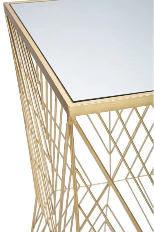 Designový odkládací stolek Heimdall 50 cm zlatý
