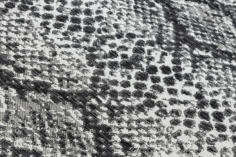 Dywany Łuszczów, Kusový koberec Sion Sisal Snake`s skin 22162 ecru/black – na ven i na doma, 120x170, šedá, chodba / předsíň