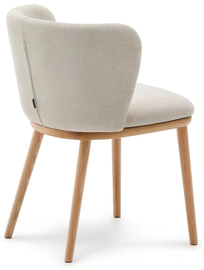 Béžové čalouněné jídelní křeslo Ciselia – Kave Home