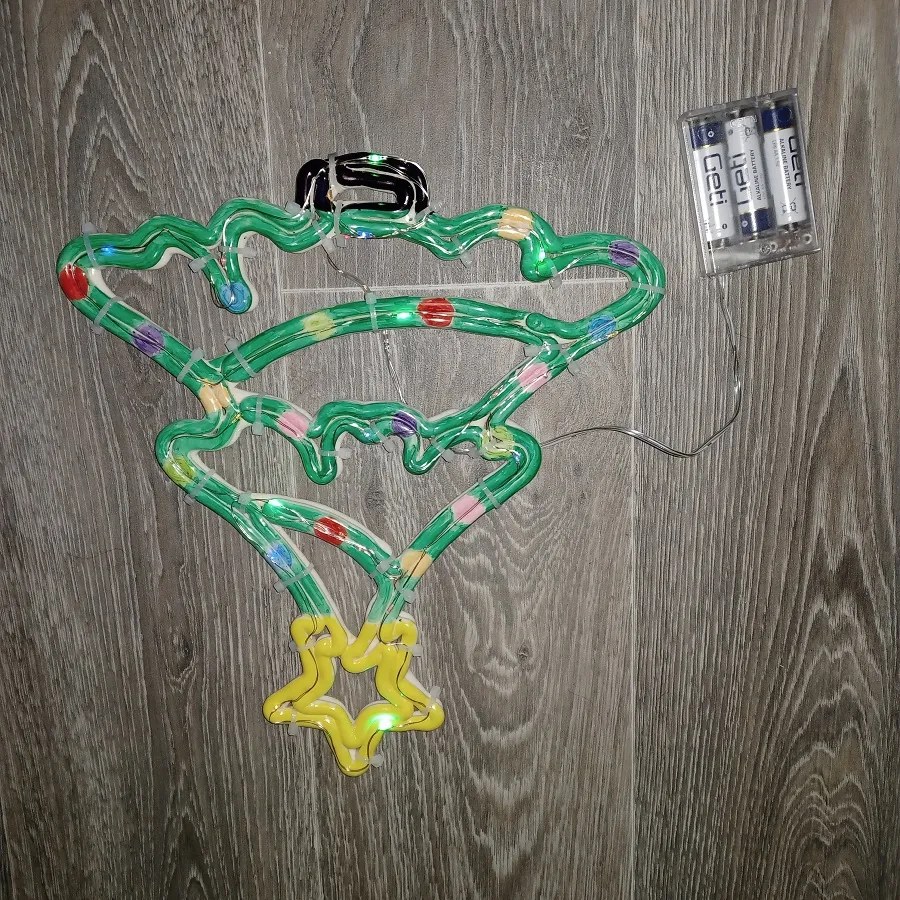 ECOprint vánoční ozdoba stromeček 30 cm bílá, 3D tisk, plast, venkovní