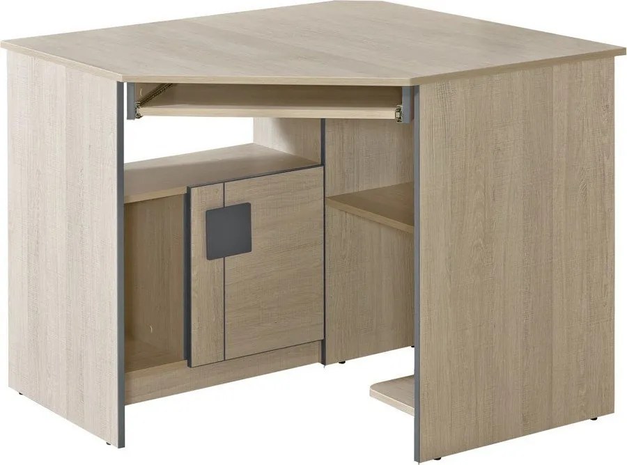 Casarredo - Komfort nábytek GIMMI G11 pracovní stůl rohový antracit/bílá