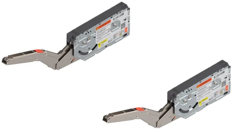 BLUM Zdvihací mechanizmus Aventos HK-TOP, TIP-ON, výkonnost 420 - 1610 Výklopy - upevnění ke korpsu: vrut