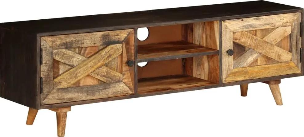 vidaXL TV stolek z masivního mangovníkového dřeva 140 x 30 x 45 cm [246162]