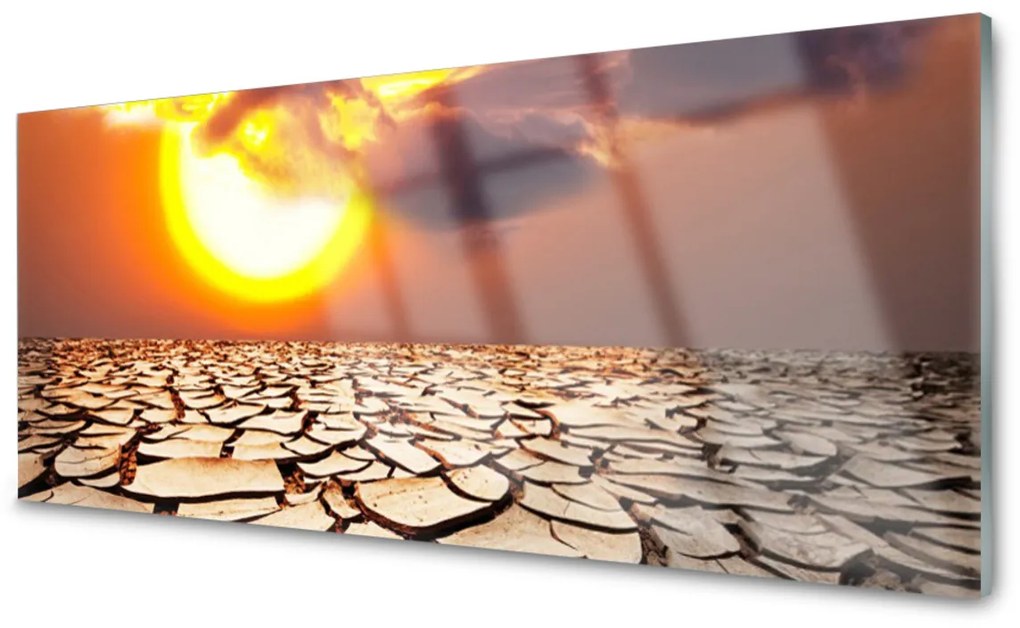 Plexisklo obraz Slunce Poušť Krajina