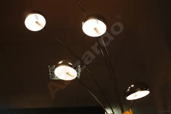 Retro stojací lampa Palp chrom