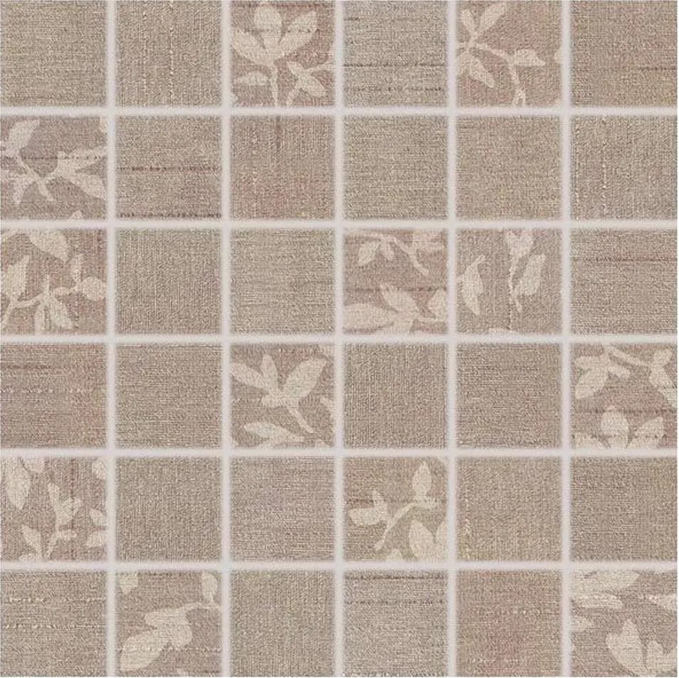 RAKO Textile - Mozaika 4,7x4,7 cm, mix hnědá WDM05103