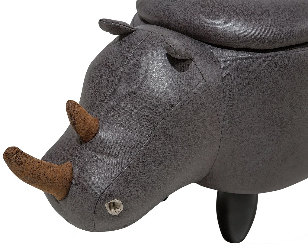 Tmavě šedá stolička nosorožec RHINO Beliani