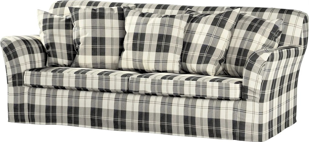 Potah na pohovku IKEA  Tomelilla rozkládací barva černá látka pletený vzor, vzorované
