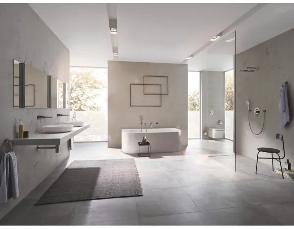 GROHE 23444AL1 - Umyvadlová baterie LINEARE 207 mm grafit