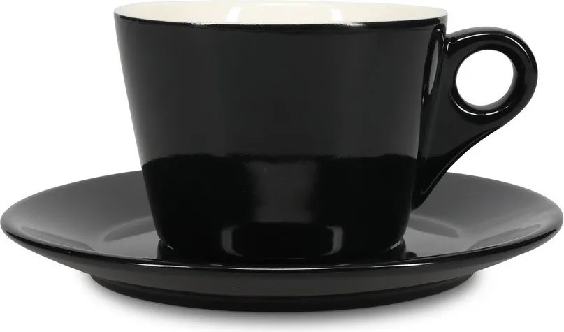 Černý porcelánový podšálek ø 16,5 cm Barista – BonBistro