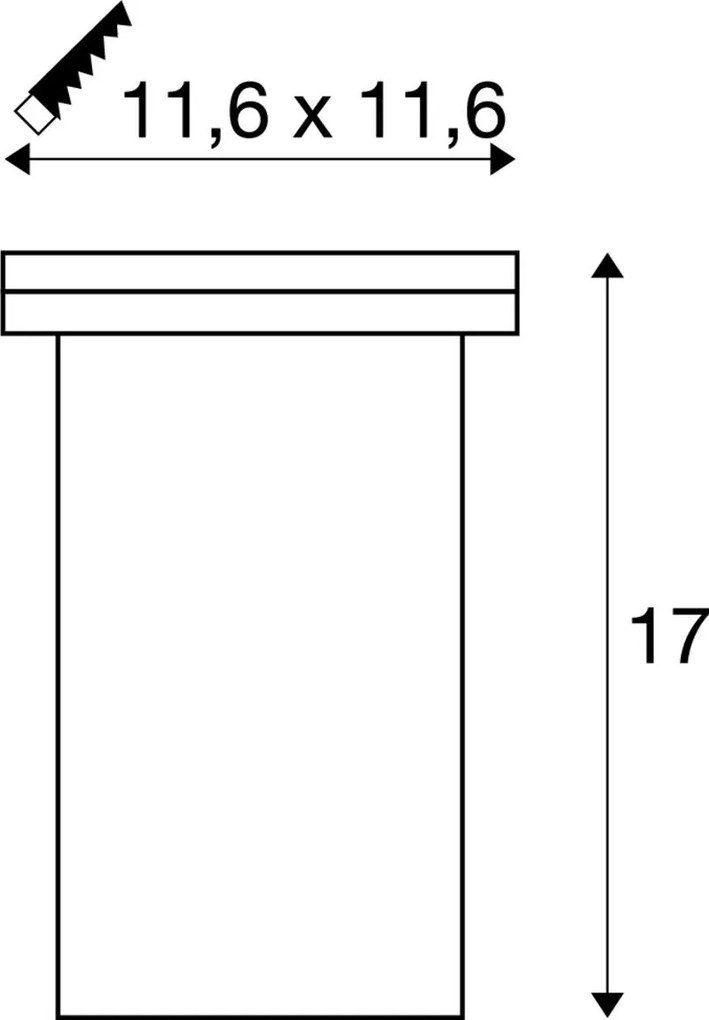 LA 228434 Venkovní svítidlo DASAR EXACT čtyřhranná zápusná 230V GU10 35W 3 - BIG WHITE (SLV)