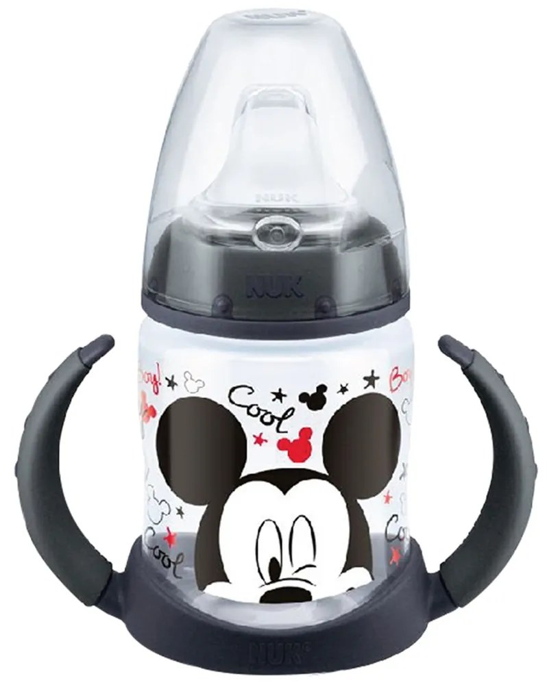 Kojenecká láhev na učení NUK Disney Mickey 150 ml šedá