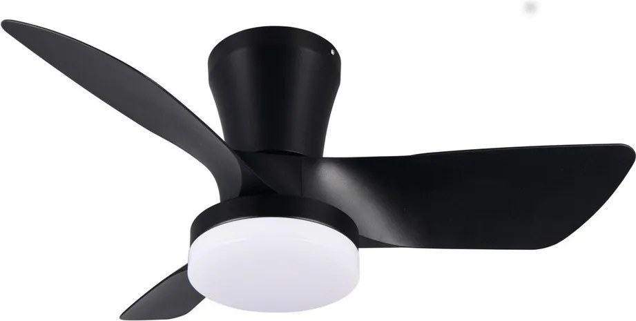 Černé LED stropní svítidlo Randers – Reality