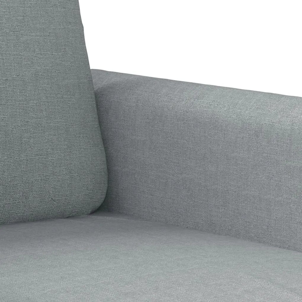 4dílná sedací souprava s polštáři světle šedá textil 3202078