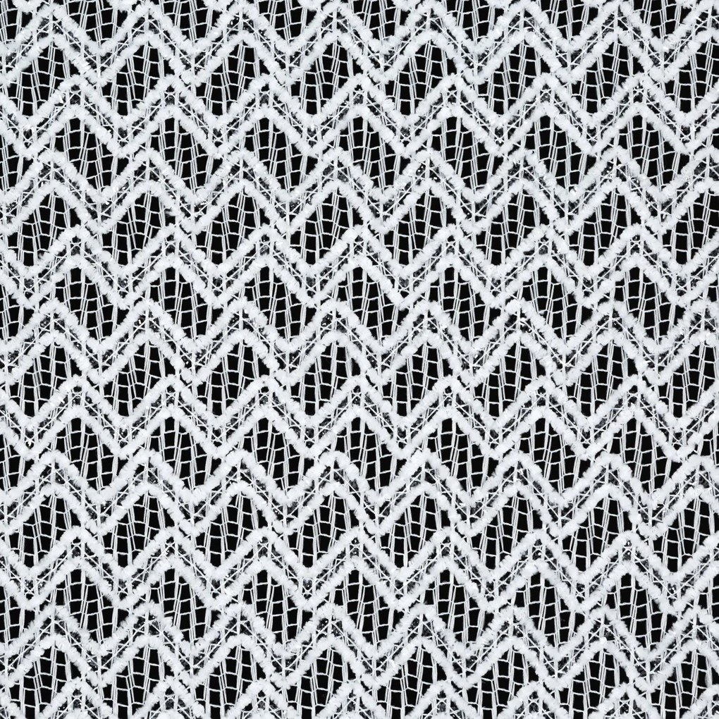 ZÁCLONA NA KROUŽCÍCH CINDY 140X250 CM BÍLÁ