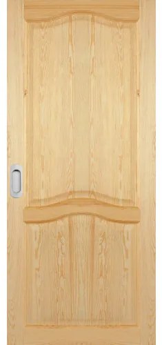 Archo - Posuvné dveře na stěnu dřevěné dýhované z borovice Dakota 105566