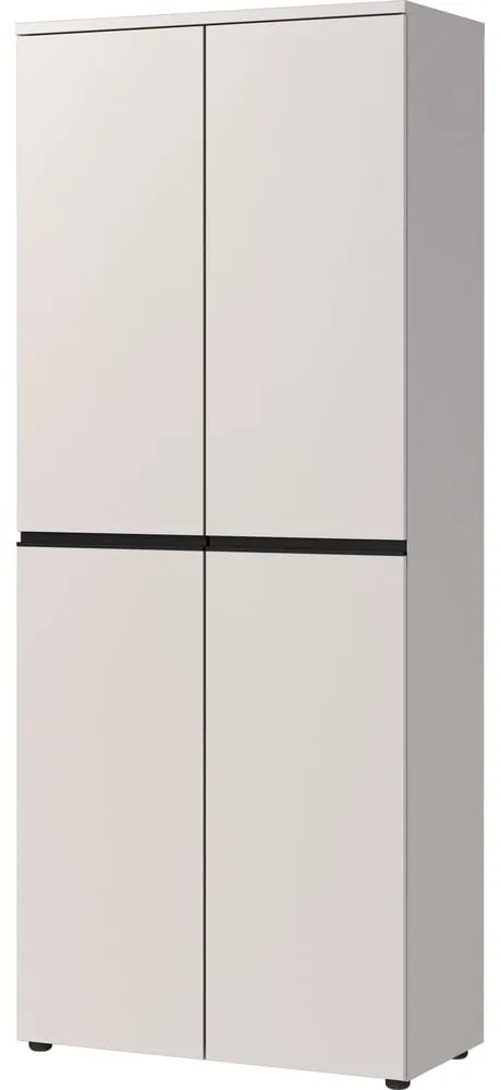 Krémová skříň 81x197x40 cm Bedano – Germania