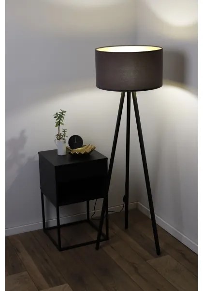 Stojací lampa STANDART 1xE27/60W/230V šedá/hnědá