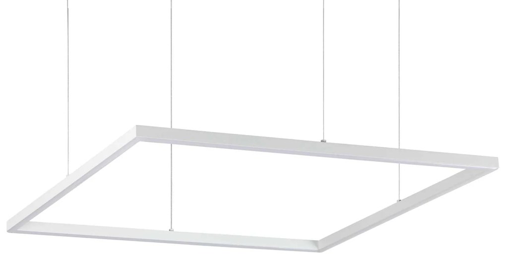 Ideal Lux LED Závěsné svítidlo Oracle Slim square, Ø 70 Barva: Bílá