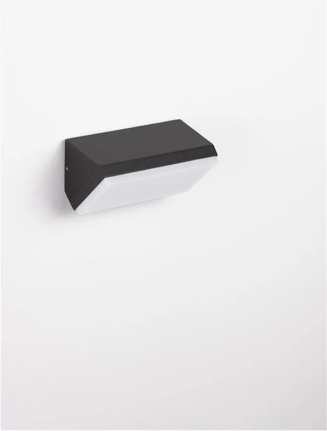 NV 9492610 Venkovní nástěnné svítidlo ZENON antracitový hliník a matný akryl LED 10W 3000K 220-240V 114st. IP65 - NOVA LUCE