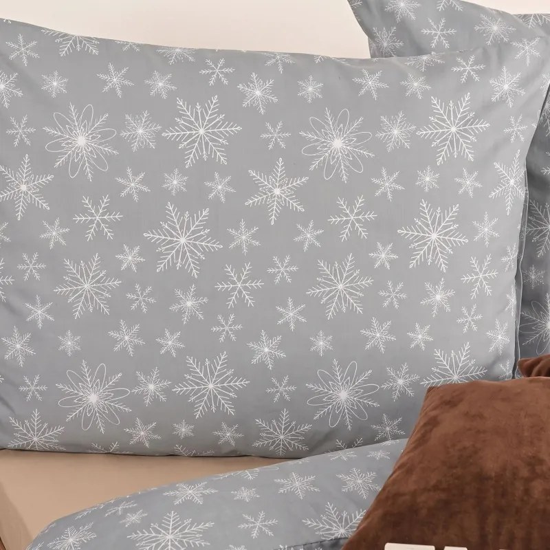 Vánoční povlečení Aurelia šedé EMI, Standardní set jednolůžko obsahuje 1x 140x200 + 1x 70x90