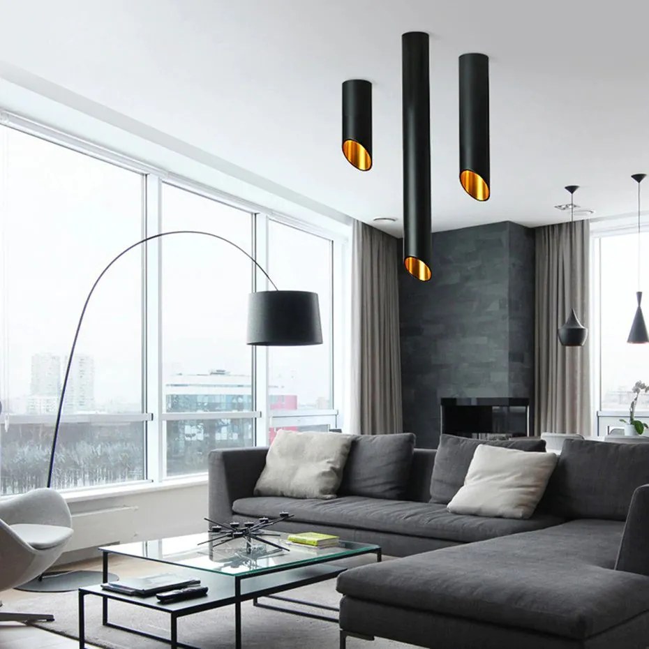 Toolight - Designová závěsná lampa DIAMENT 392197, černá-zlatá, OSW-03691
