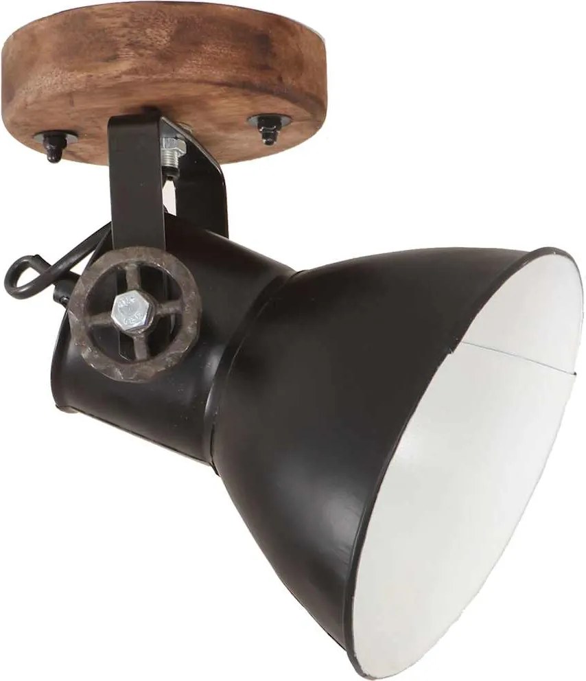 Industriální nástěnné/stropní lampy 2 ks černé 20 x 25 cm E27 320514