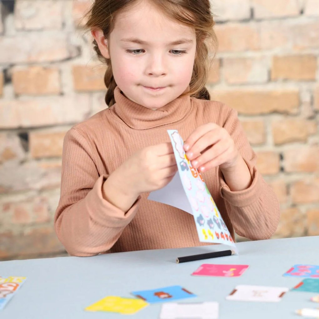 SES CREATIVE Nauč se počítat zvířátka kreativní set s pastelkami 14639